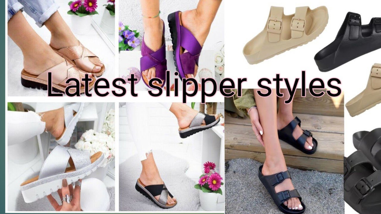 Ladies latest slippers designs/Uniques slipper styles 2024/@Shoe0nHead ...