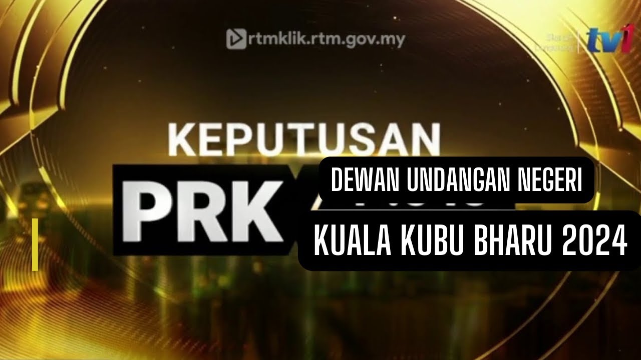 KEPUTUSAN RASMI!! PAKATAN HARAPAN MENANG PRK KUALA KUBU BARU - YouTube