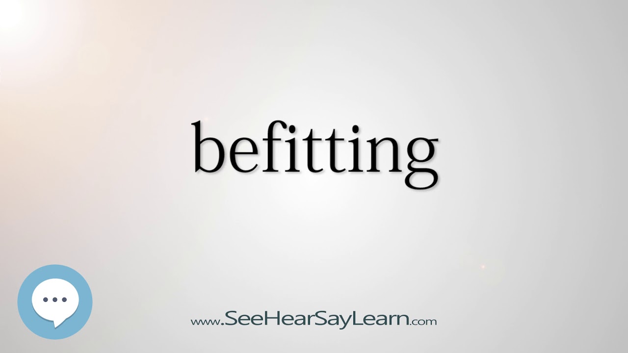 befitting - YouTube