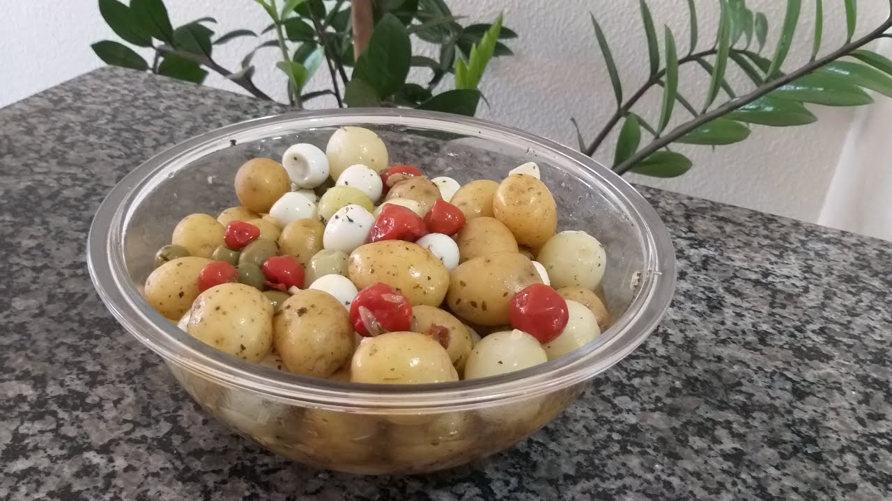 mix de conservas ovos de codorna batatas pirulito e cebolinha - YouTube
