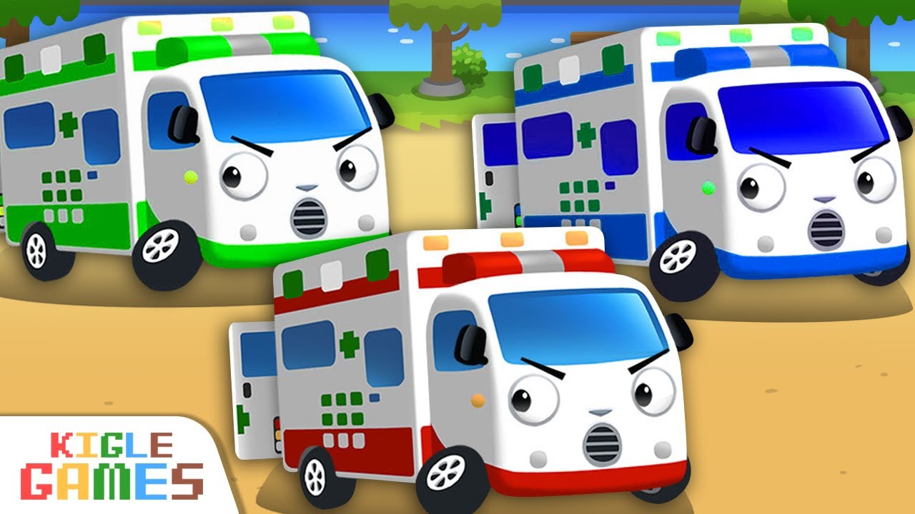 타요 구급차 모음 구급차를 수리해요 경찰차 소방차 정비놀이 자동차 어린이 게임 키글 게임 Kigle Games