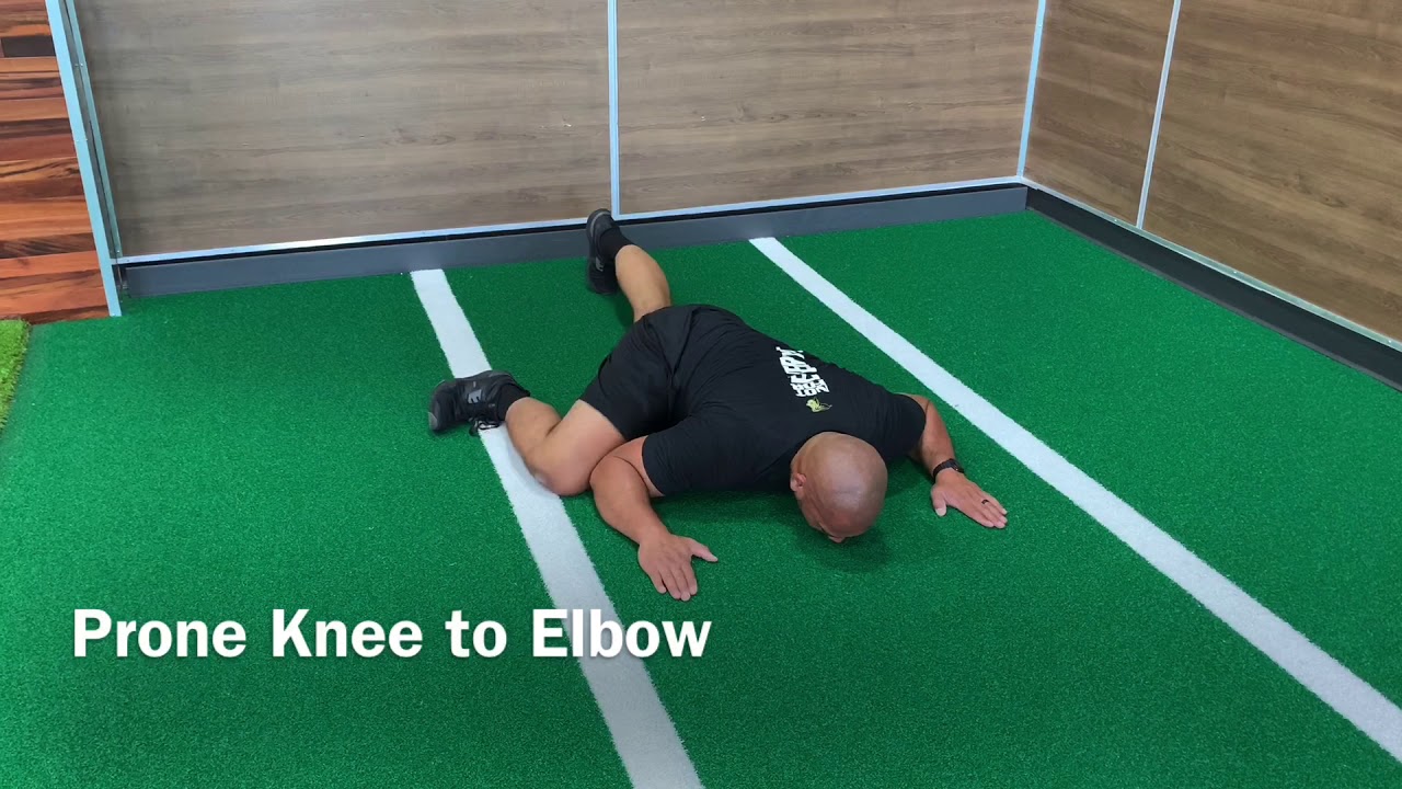 Prone Knee to Elbow - YouTube