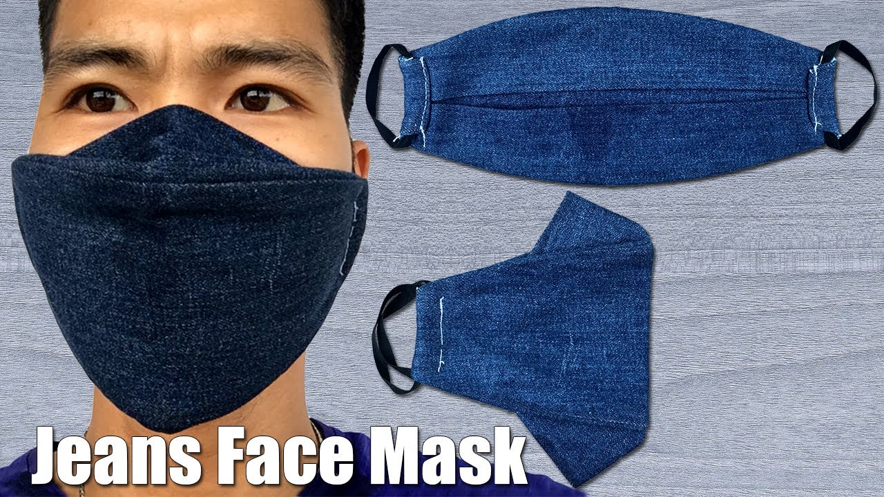 DIY Face Mask Tutorial From Jeans | Reuse Old Clothes | Mundschutz ...