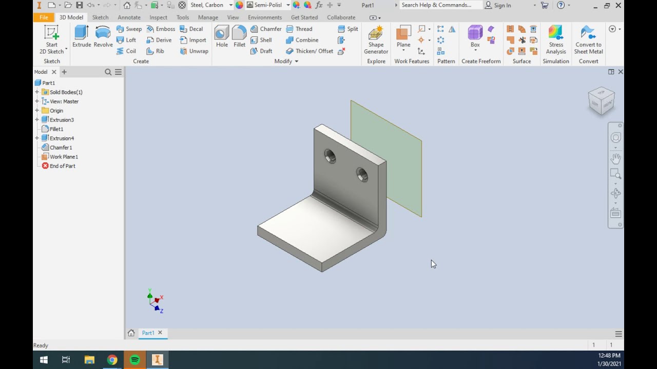 Autodesk Inventor - Visibility Toggle - YouTube