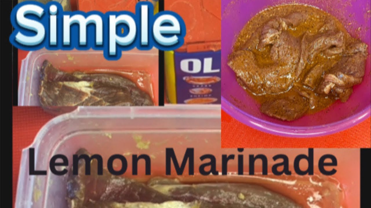 Simple Lemon Marinade// Easy to make with only Three ingredients - YouTube
