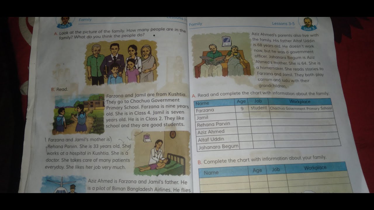 Class 4 English unit 3 lesson 1-2 page 6-7 solution #english - YouTube