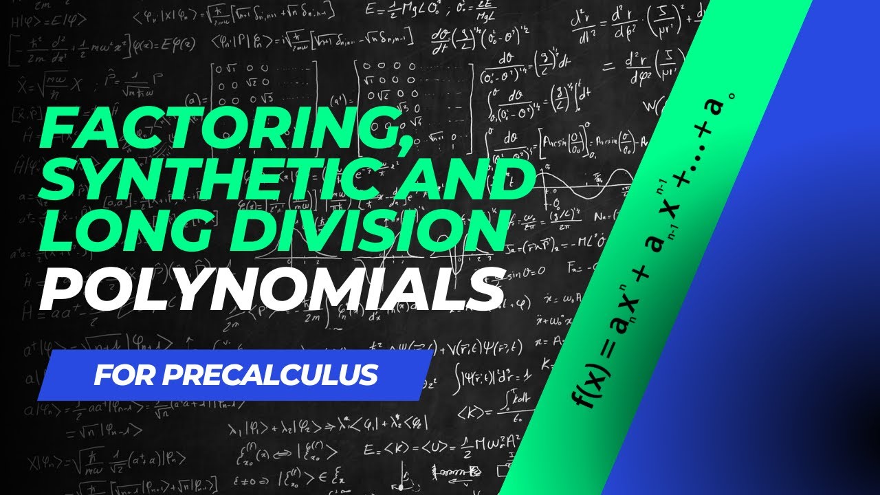 Polynomials Factoring Synthetic And Long Division YouTube Polynomials Factoring Synthetic And Long Division YouTube