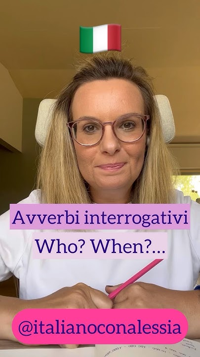 🇮🇹Avverbi interrogativi. Question words in Italian #learnitalian # ...