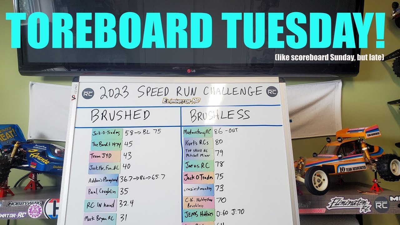 Scoreboard Sunday #3 a.k.a. Toreboard Tuesday - Poor Boys RC Speed Run ...