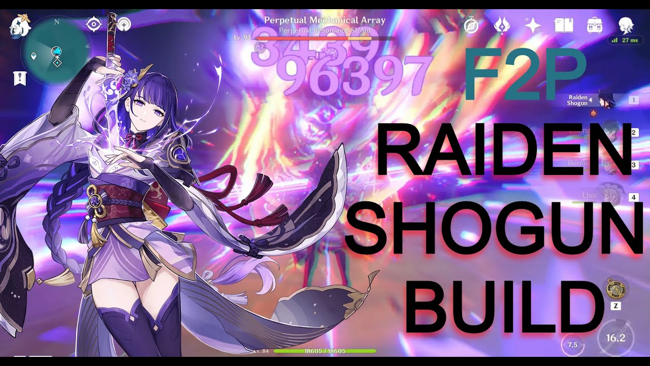 Building Raiden Shogun (F2p build) | Genshin impact - YouTube