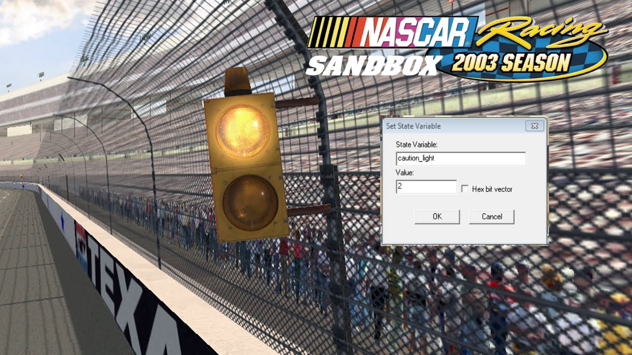 NR2003 sandox: How to Test a Custom Track Condition Light - YouTube