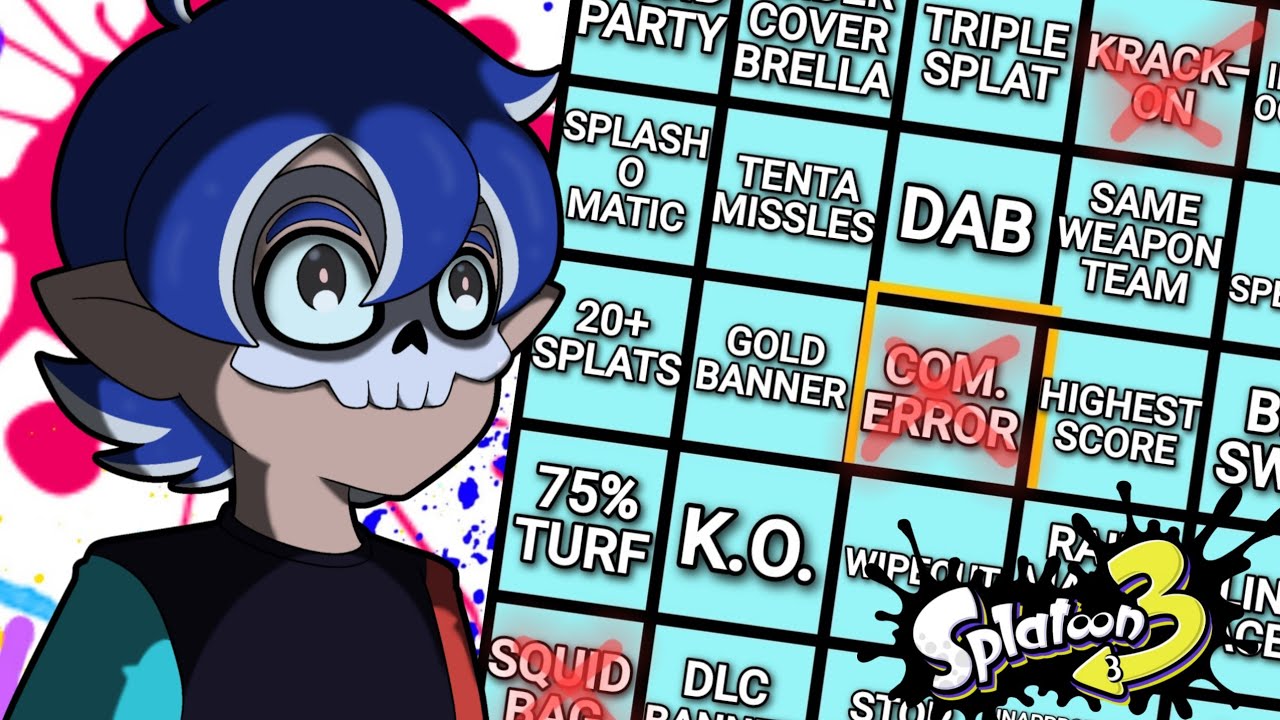 SPLATOON 3 BINGO CHALLENGE! - YouTube