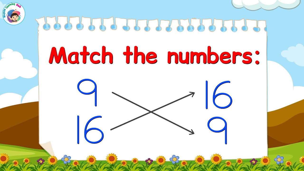 Match The Numbers | Match The Following Numbers | Numbers Video | Kids ...