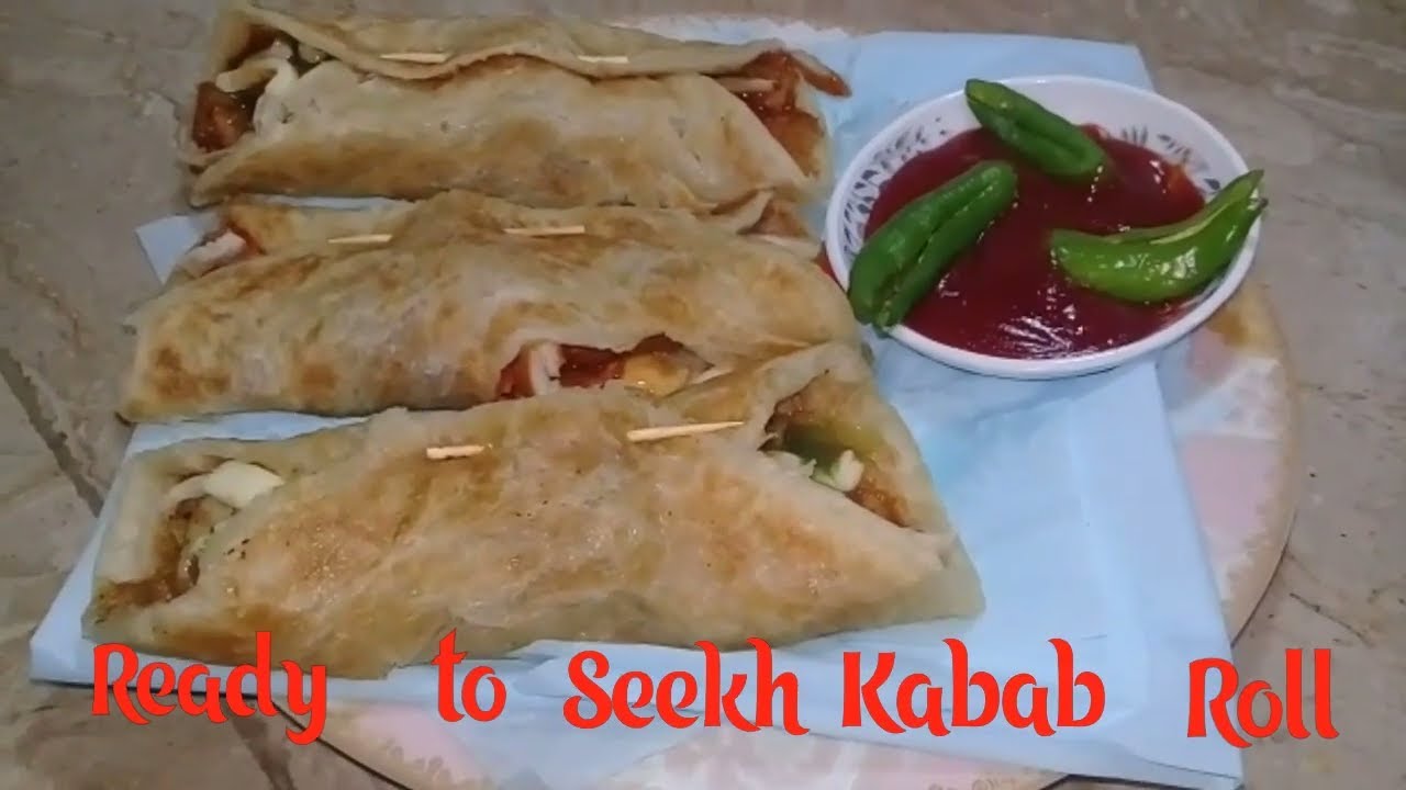 How to make kabab Roll | Kabab Paratha Roll Recipes | Iftar Recipes ...