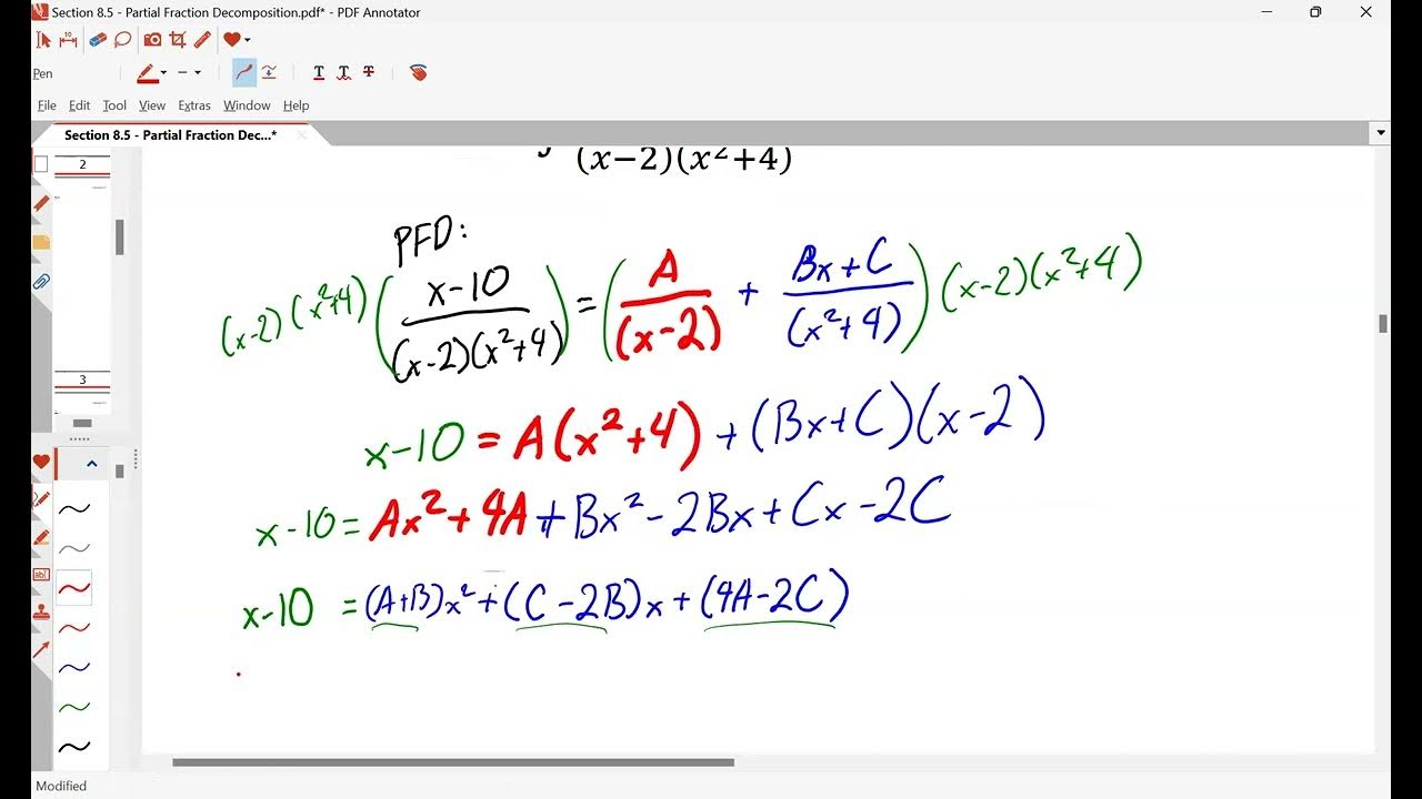 Partial Fraction Decomposition Examples 1 - YouTube