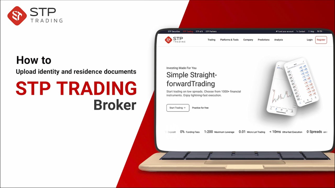 How to upload identity and residence documents in STP TRADING #broker ...