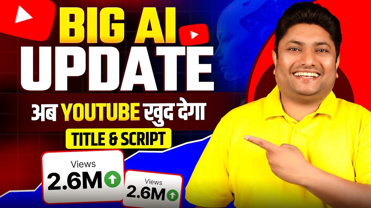 YouTube Big AI Update अब YouTube खुद देगा Viral Title & Script ...