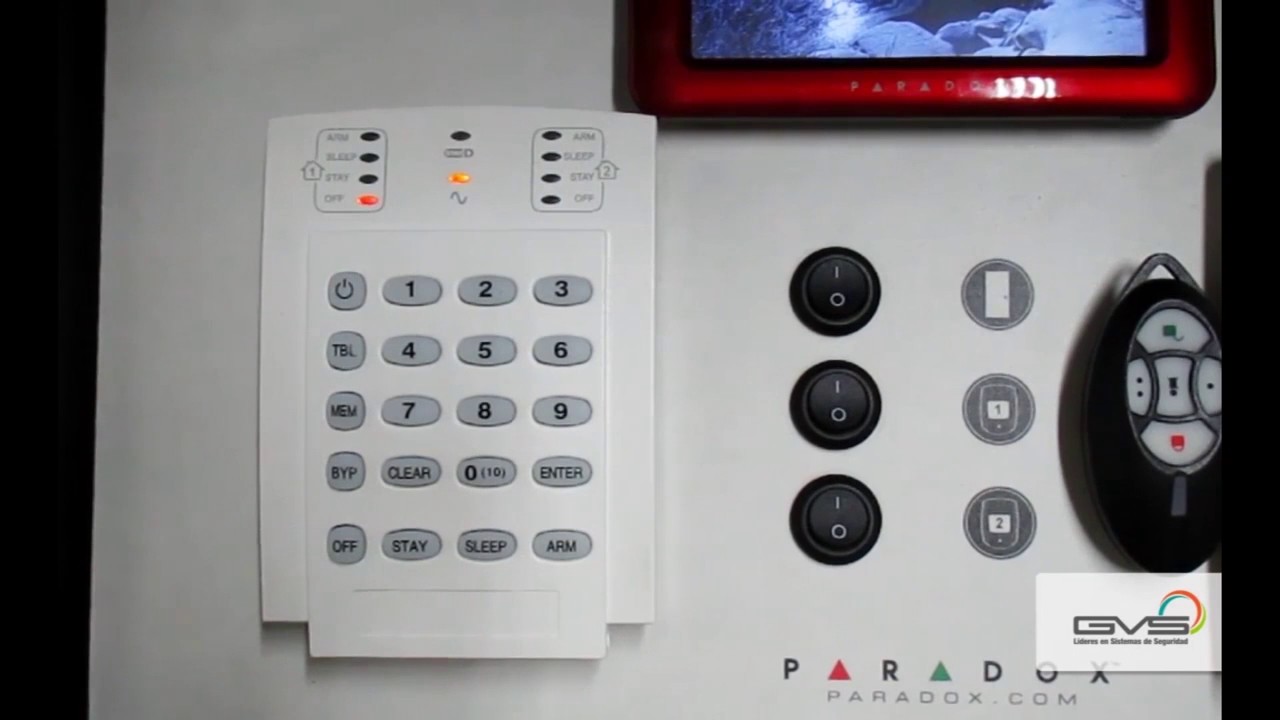 Tutorial cómo excluir zonas y Configurar paneles de alarma paradox ...
