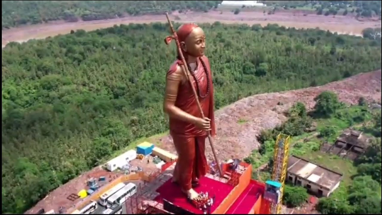 108 ft Adi shankara statue - YouTube