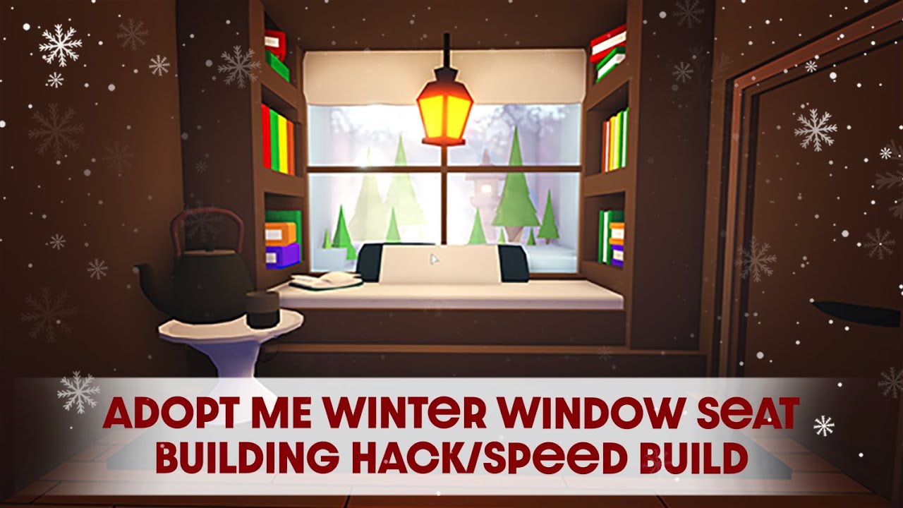 Adopt Me Aesthetic Cozy Winter Window Seat Speedbuild in Treehouse ...