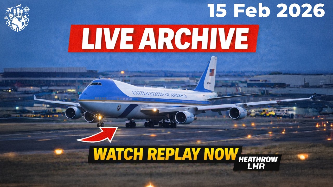 LONDON Heathrow Airport Plane Spotting ️ Real-Time Aircraft Landings ...