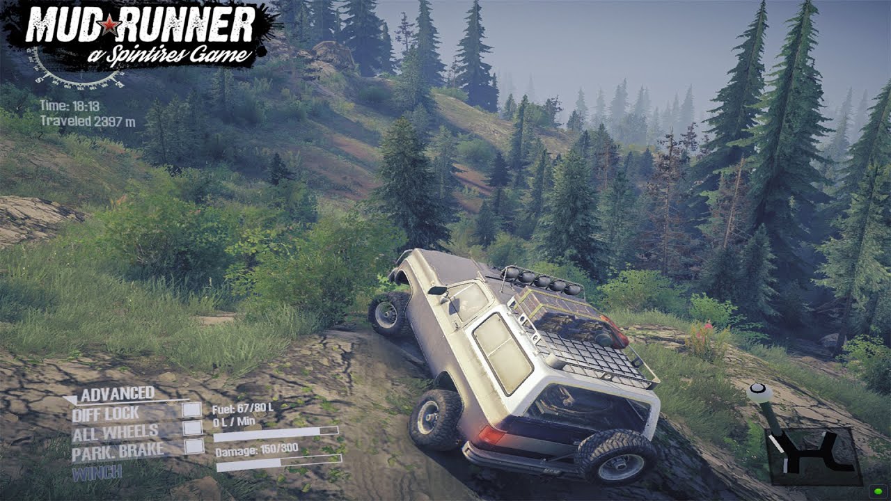 Driving on hills with 4x4 Chevrolet K5 Blazer || spintires mudrunner ...