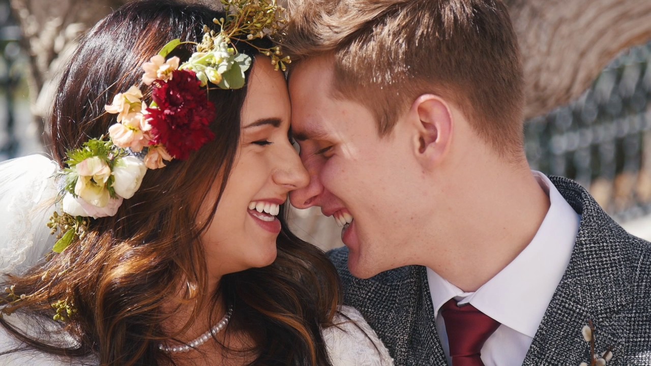 Jordan And Cassady Salt Lake Temple Wedding Youtube
