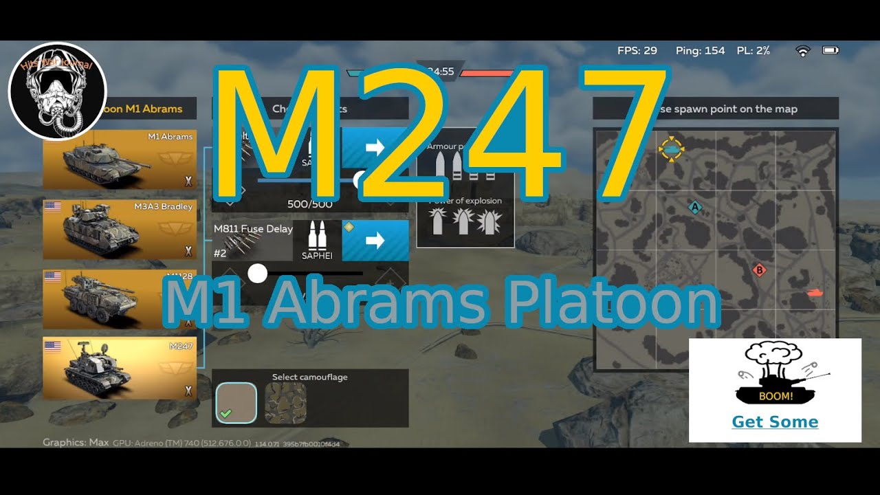 M247 WT Mobile part of the M1 Abrams platoon #wtmobile #warthundertank ...