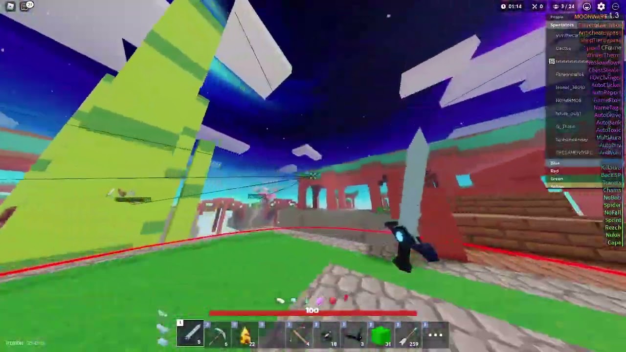 Moonware, best roblox bedwaers config - YouTube