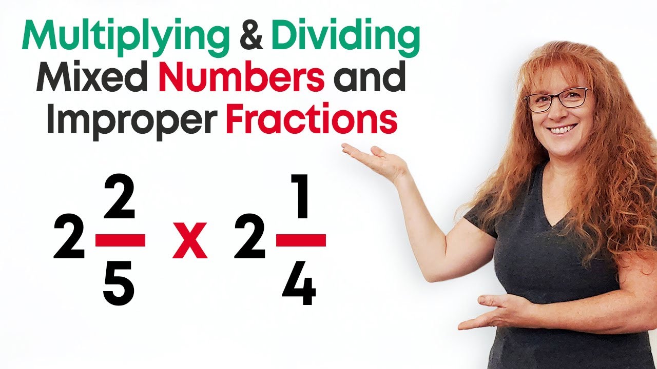 Multiplying & Dividing Mixed Numbers & Improper Fractions 4th Grade ...