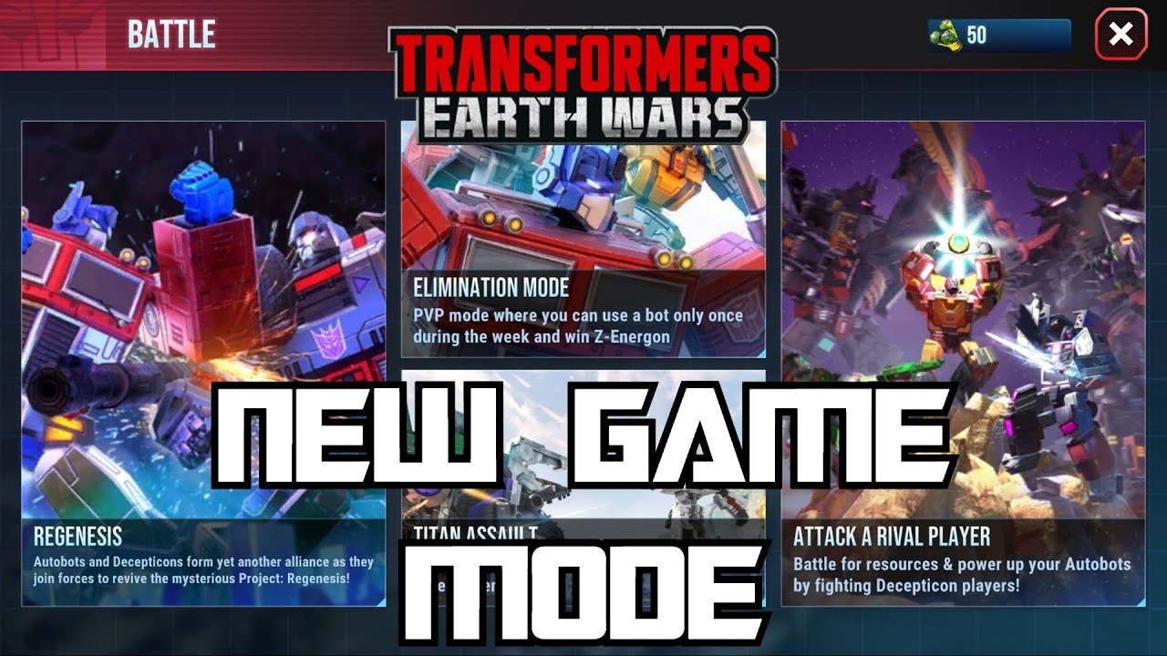 New Sandbox mode! Transformers Earth Wars - YouTube