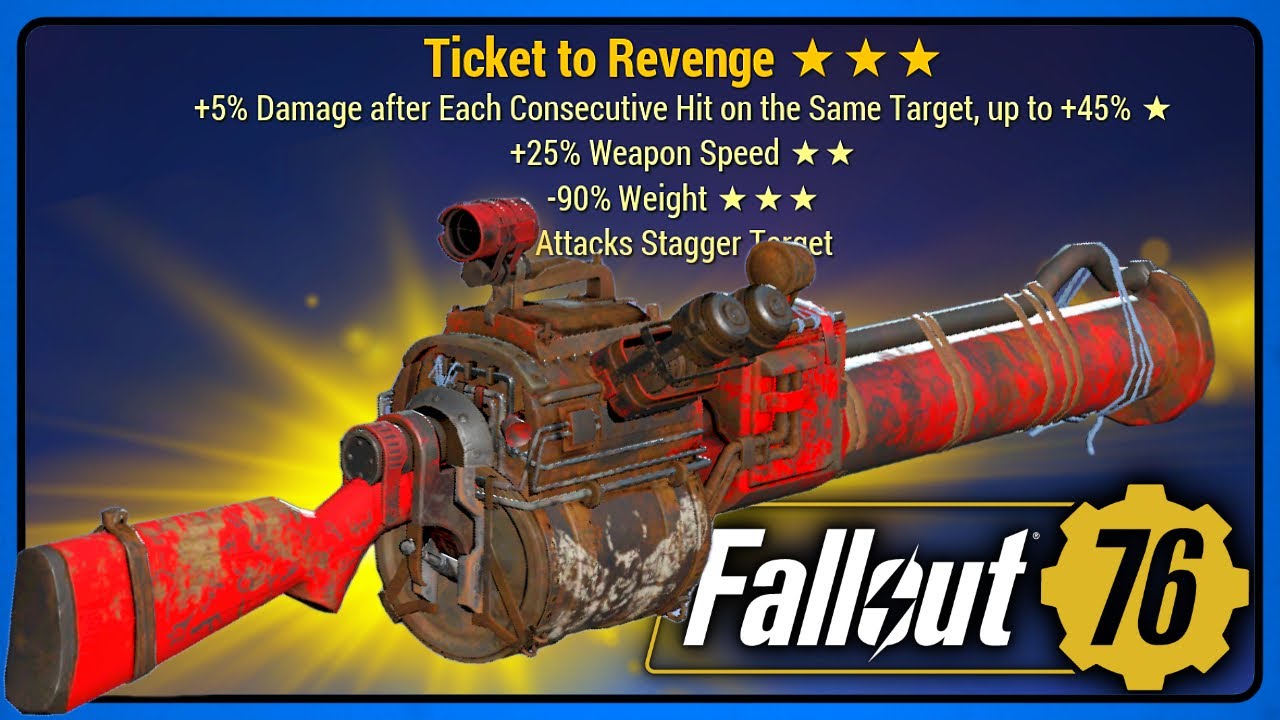 Fallout 76: Ticket to Revenge - The New Railway with Double Ammo - Do ...