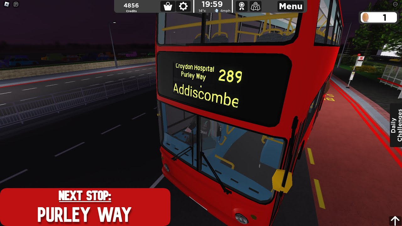 Roblox Transport | Croydon Buses | 289 Full Route | Driver Eye View ...
