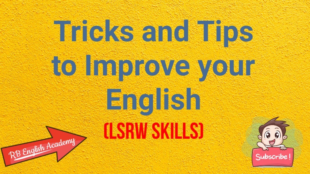 Tips to Improve your English | LSRW Skills | Communication Skills - YouTube