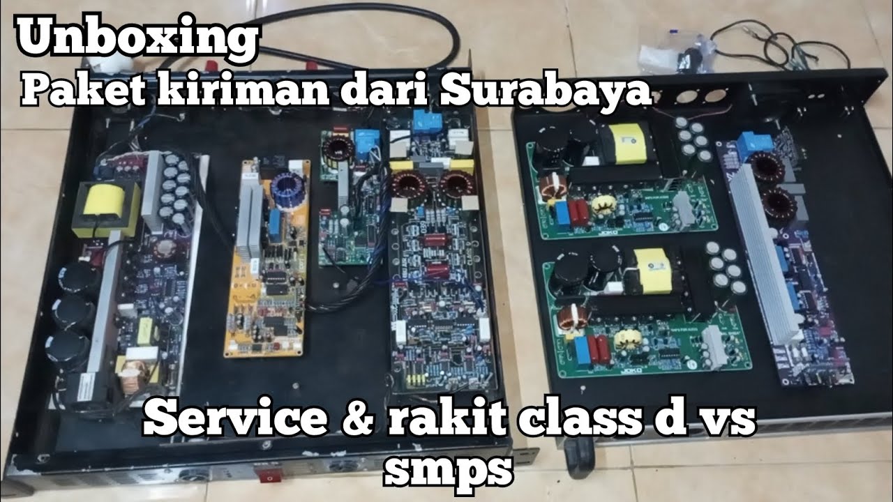 unboxing service class d vs smps - YouTube