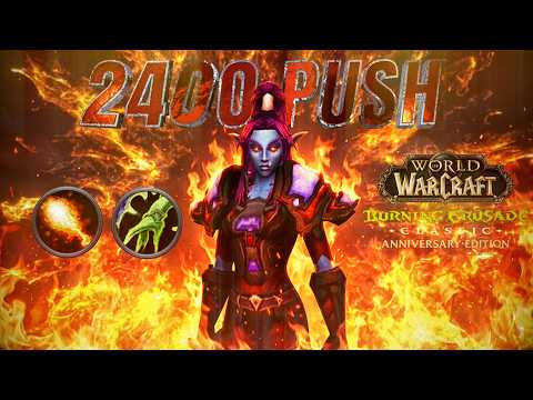 HIGH RATED FIRE MAGE DESTROYS LADDER 🔥| ROAD TO 2400 (Part 1) | Full games w/ comms | TBC 2v2 Arena