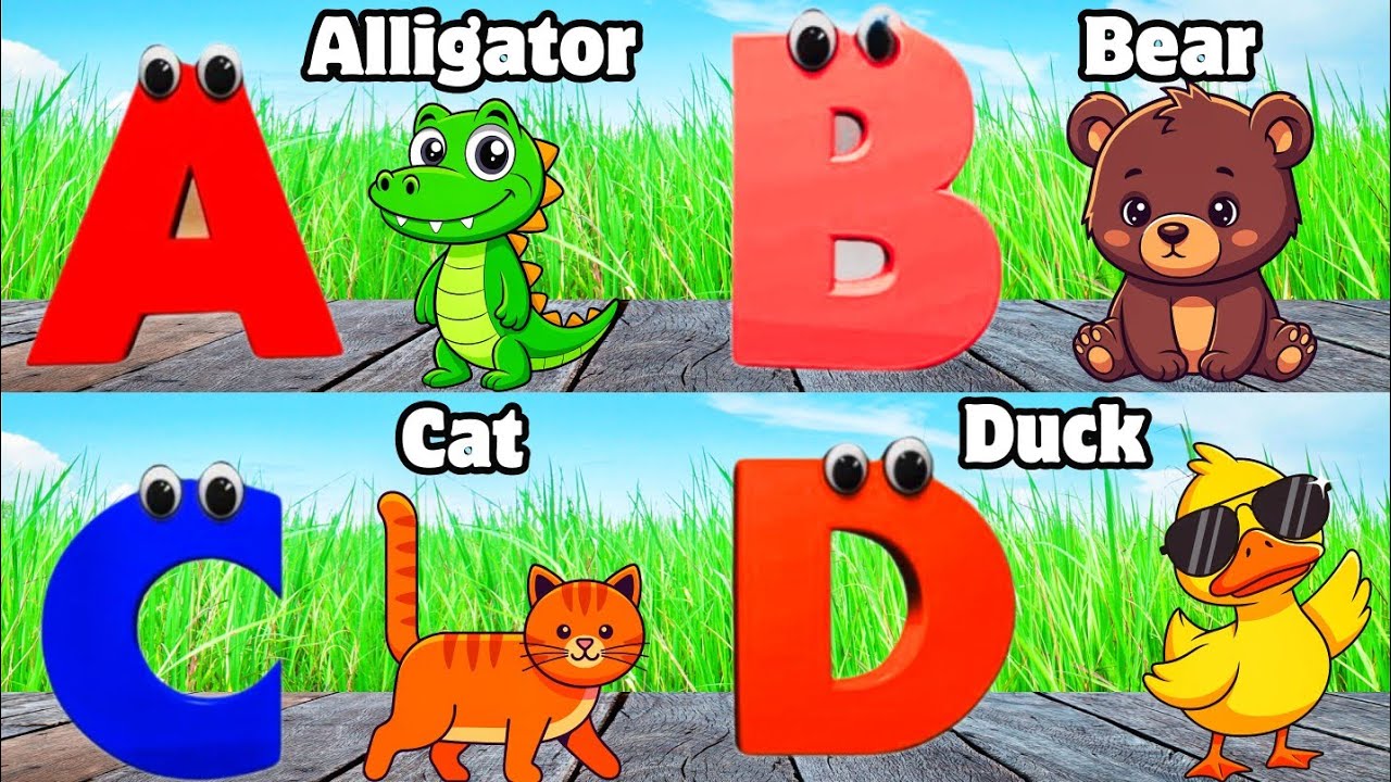 ABC Animals Song | A For Alligator Learn ABC Alphabet for Children ...