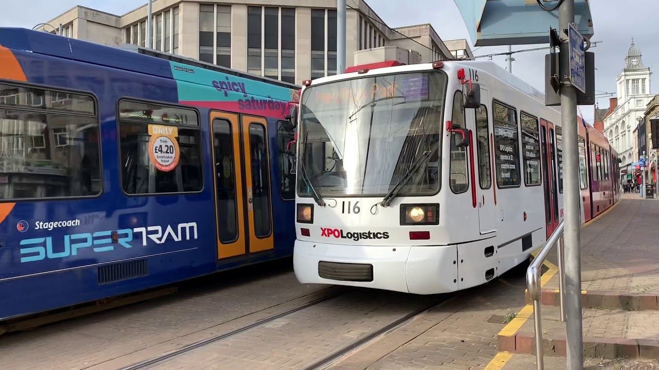 Stagecoach Sheffield SuperTram 116 From Cathedral To Herdings Park ...
