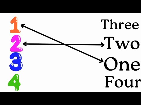 123 match the Numbers| Math worksheets| kids learning videos| 123 match ...