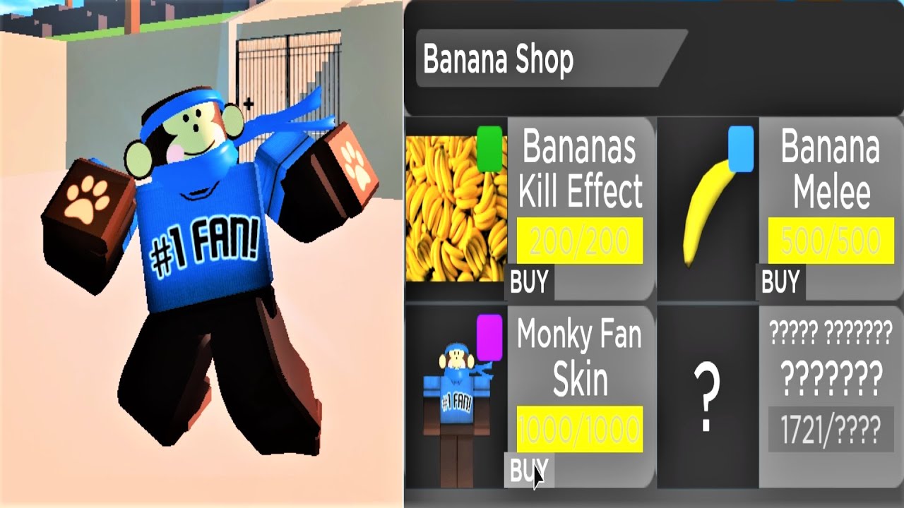 New Monkey Skin Update In Roblox Arsenal - YouTube