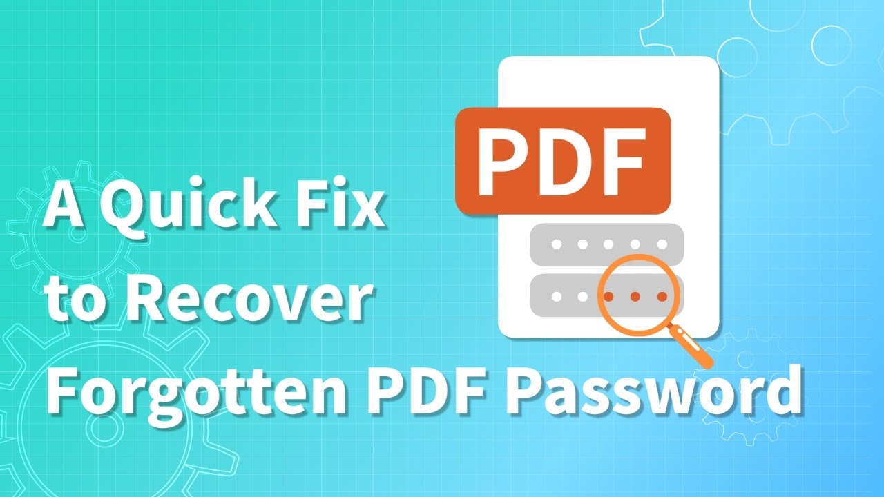 【2024 Updated】A Quick Fix to Recover Forgotten PDF Password - YouTube