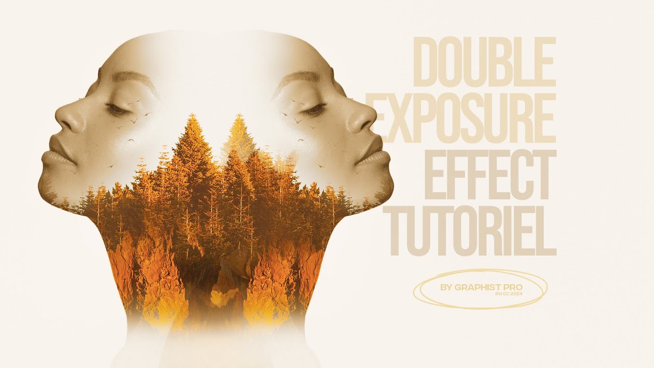 Double exposure effect tutoriel - YouTube