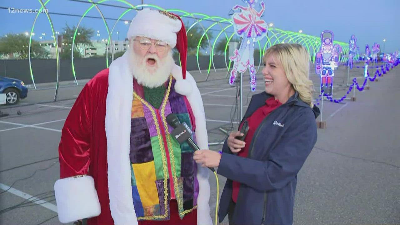 Santa makes special appearance at the world's largest drive-thru light ...