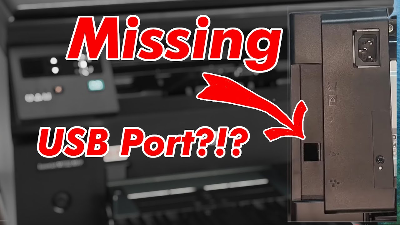 Fixing a Ripped Out USB Port on an HP LaserJet Pro M1132 - YouTube
