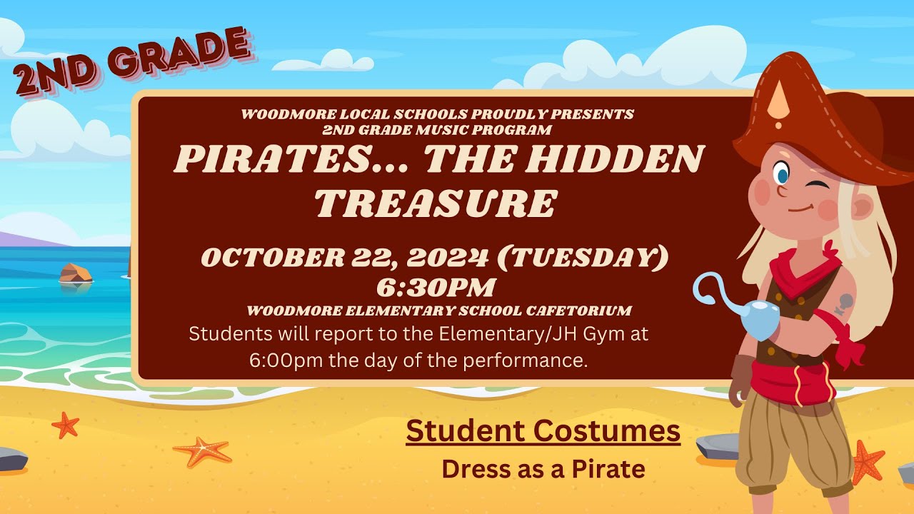 2nd Grade Music Program - Pirates... The Hidden Treasure - YouTube