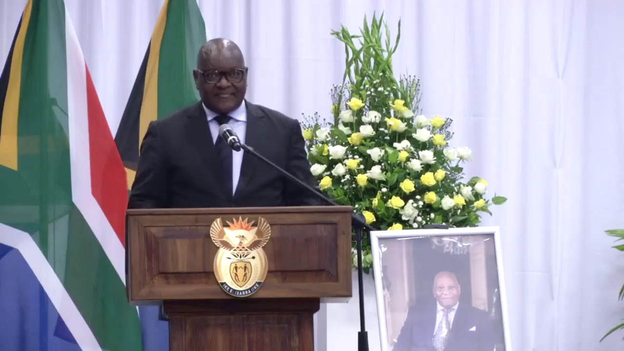 Premier David Makhura delivers welcoming address at the funeral service ...