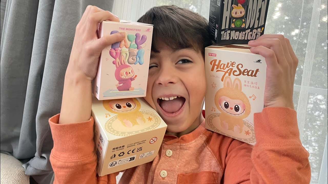 Opening Four Authentic Pop Mart Labubu Blind Boxes - YouTube