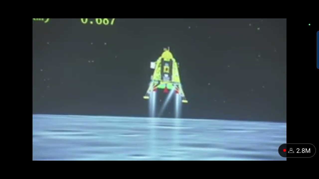 ISRO Chandrayan 3 Live Landing #isro #india - YouTube