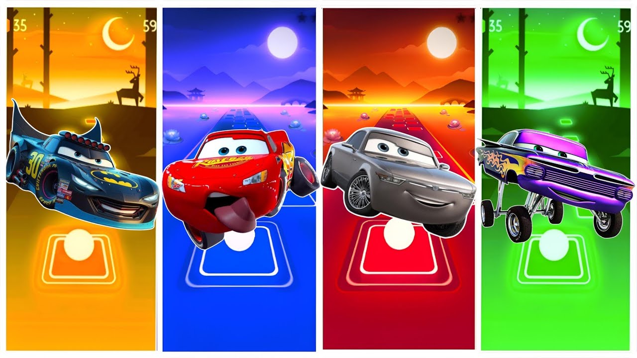 Cars 3 Mater 🆚 Evil Lightning McQueen 🆚 Dinoco 🆚 Miss Fritter - Tiles ...