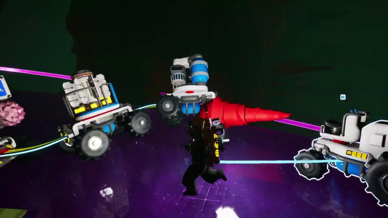 Astroneer - rescuing my trailor crippled by a non despawning rock at ...